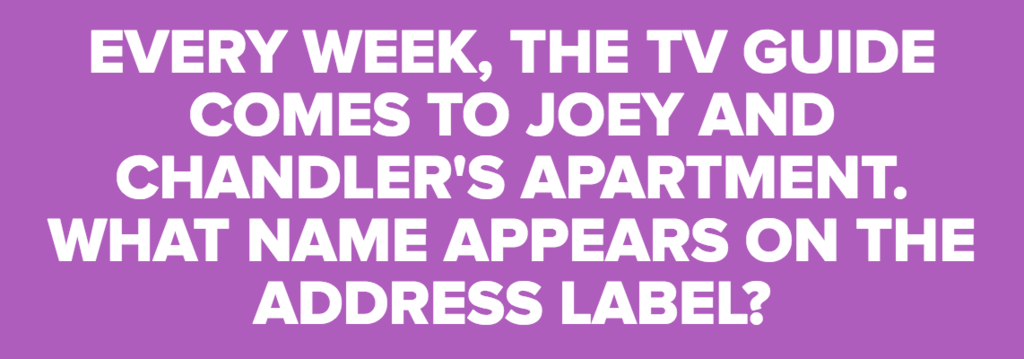 How Well Would You Do In Ross's Trivia Quiz From "Friends"?