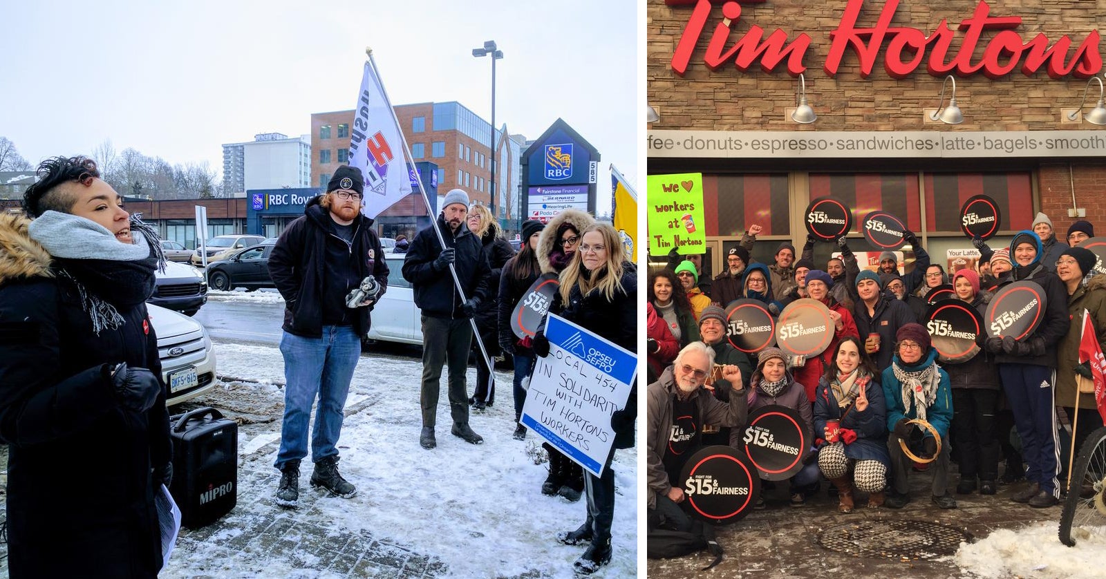 People Protested At Tim Hortons Locations Across Canada Over Wages And ...