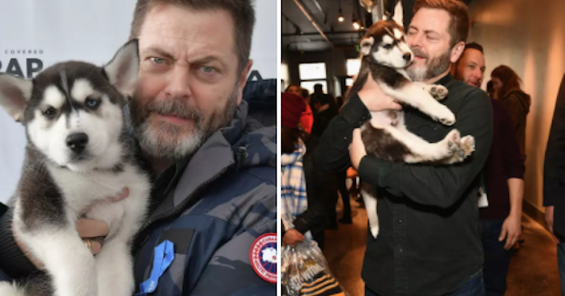 I Want Someone To Love Me Like Nick Offerman Loves This Puppy