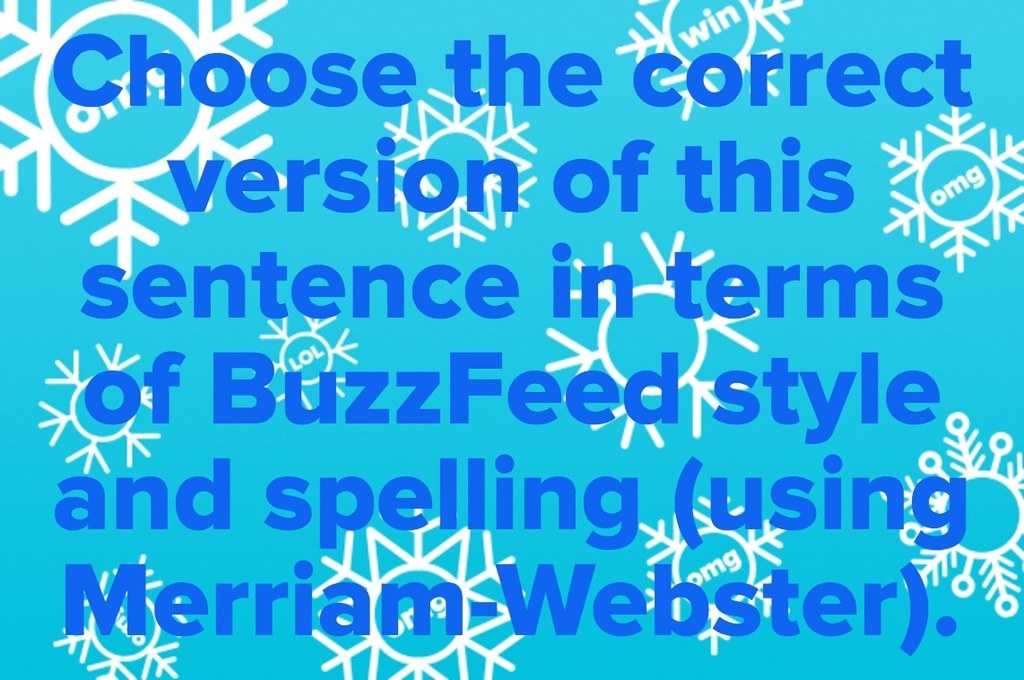 Test Your Spelling And Grammar With These Questions About The Winter ...