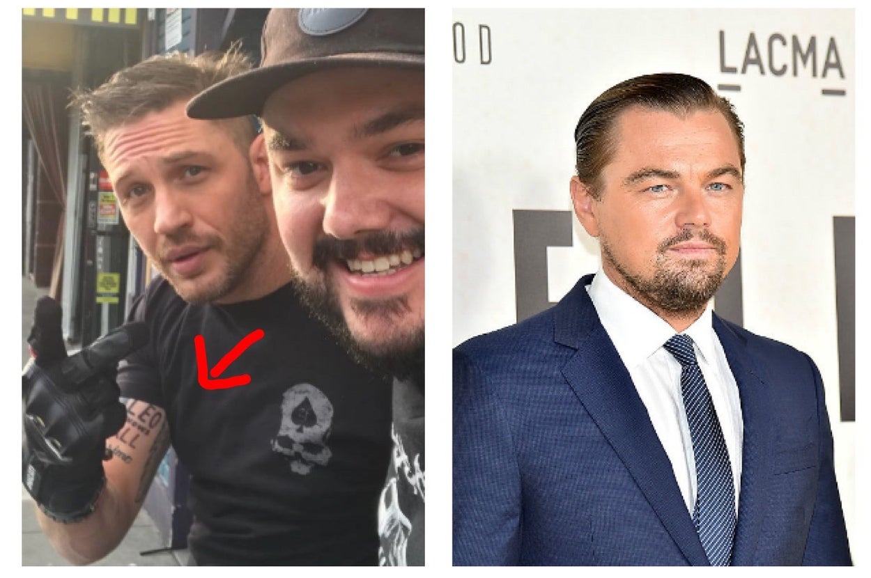 does leonardo have tattoos