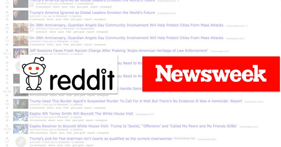 Newsweek Was Banned From A Major Reddit Community Due To Link Spamming
