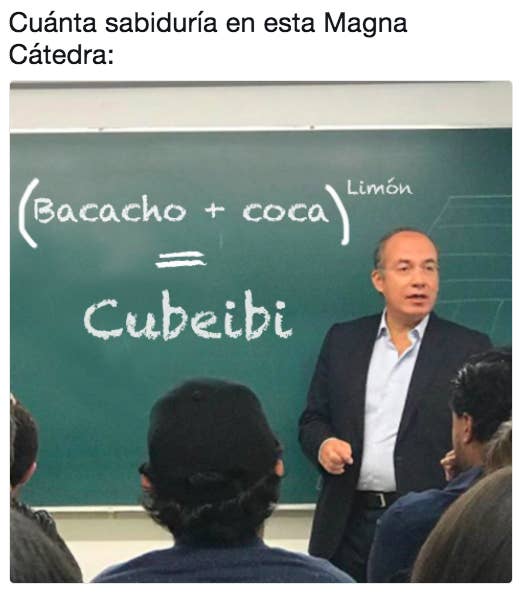 Felipe Calderón fue a dar clases al ITAM y, obviamente, se convirtió en ...