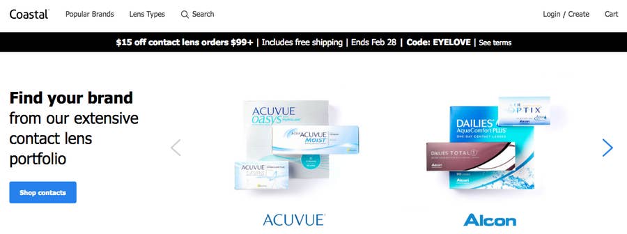 popular contact lens brand