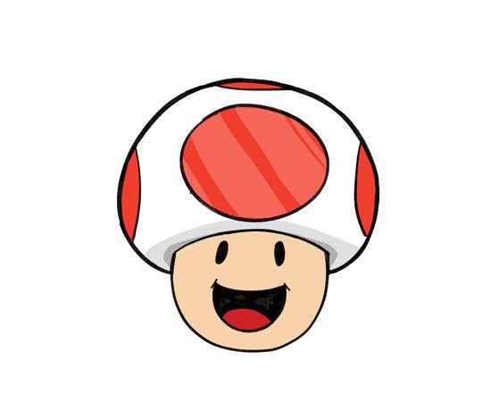 mario toad face