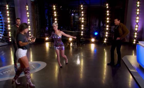 Katy Perry Danced, Fell Down, Flashed Everyone, And Then Did Push-Ups ...