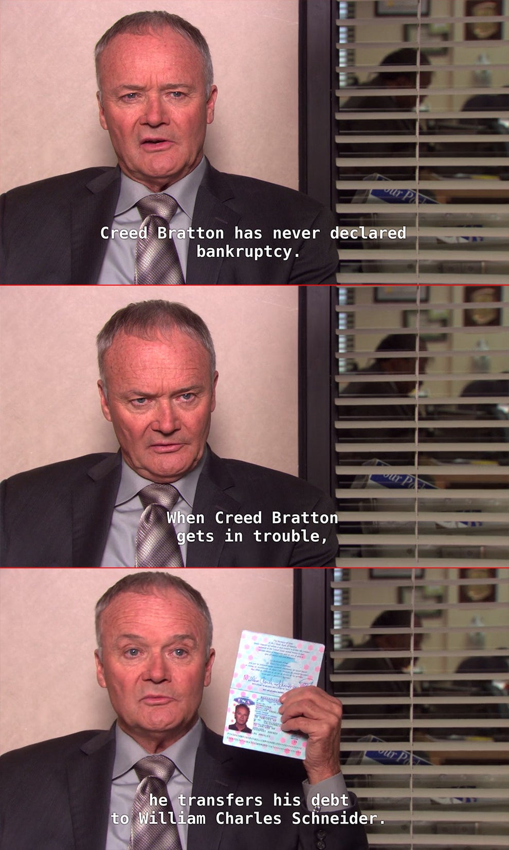 There's A Theory About Creed From "The Office" And Even For The ...