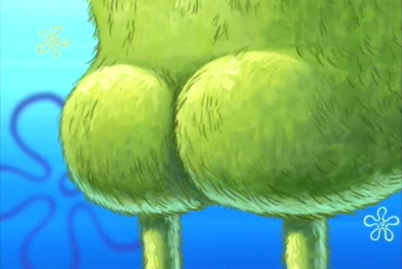 spongebob squarepants bum