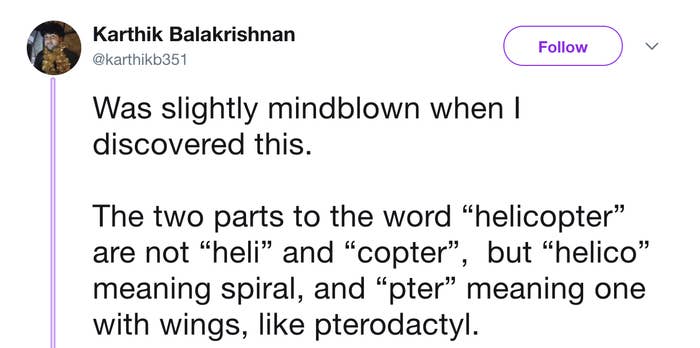 Your Mind Will Be Blown When You Learn How The Word "Helicopter" Works
