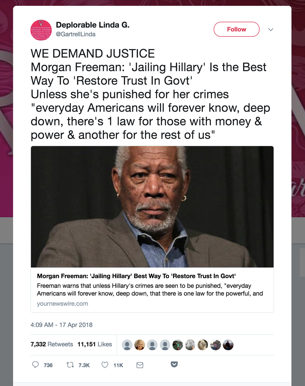 People Keep Falling For This Hoax About Morgan Freeman Calling For ...