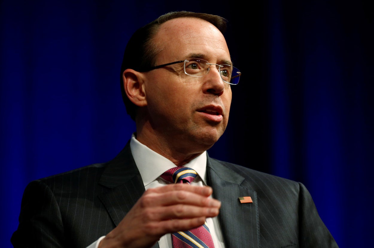 Rod Rosenstein Has A Message For His Critics: The Justice Department ...