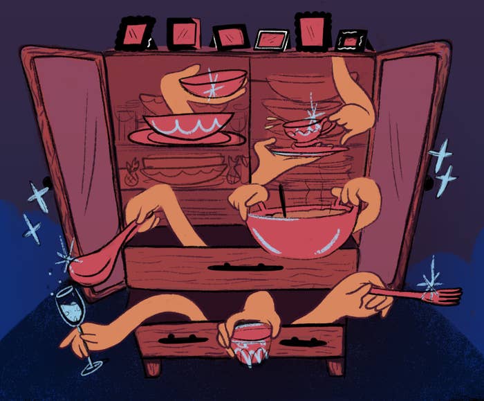 My Immigrant Mother's China Cabinet And Me