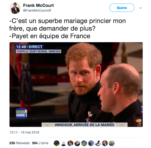 17 tweets sur le mariage de Meghan et Harry qui vont vous faire marrer