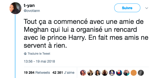 17 tweets sur le mariage de Meghan et Harry qui vont vous faire marrer