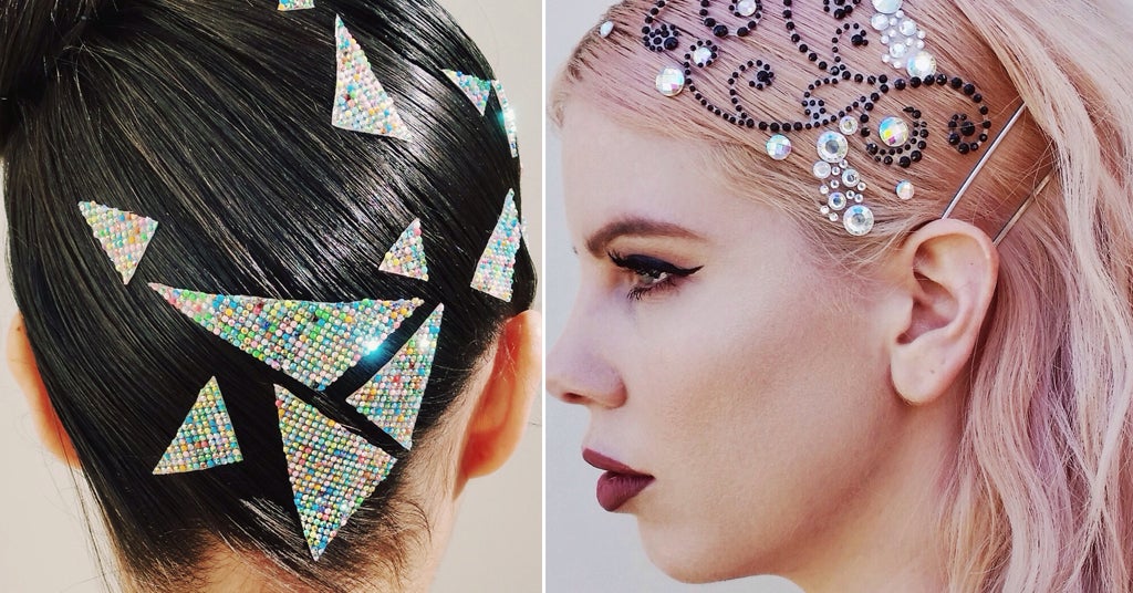 Festival Hairstyle Ideas For 2018: Shiny Hair Bling