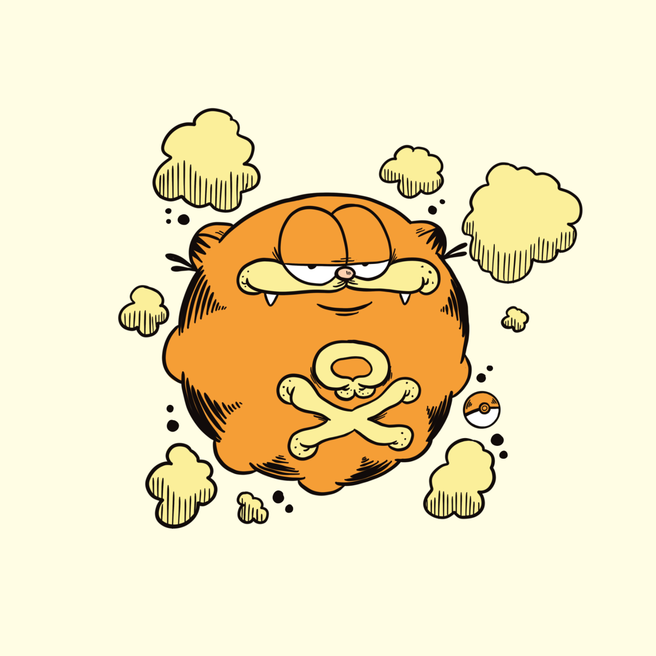 Garfémon Is The Garfield-Pokémon Crossover You Didn't Know You Needed