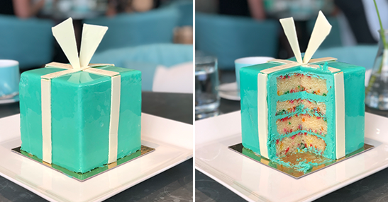 You Can Have Breakfast At Tiffany's And Eat A Blue Box Cake