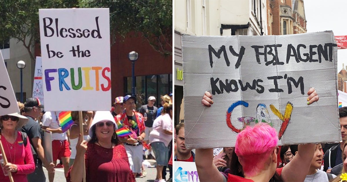 17 Pride Signs That Are Just Really Fuckin' Funny
