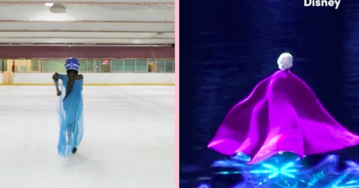 I Tried Running On Ice In Heels Just Like Elsa And I Totally Nailed It