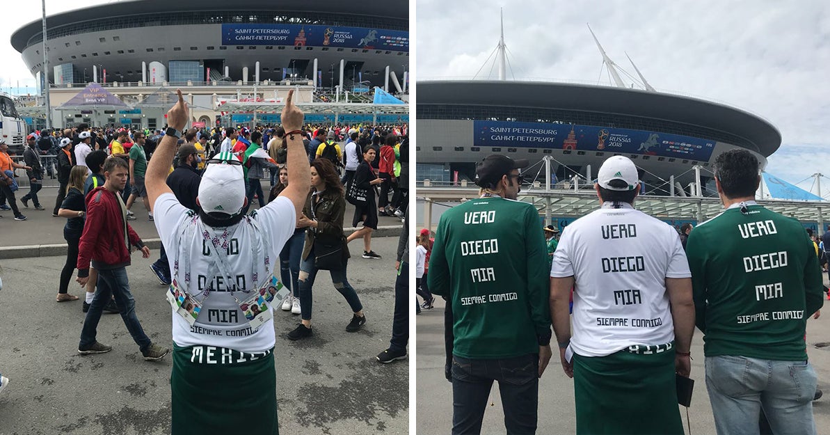 Este mexicano fue al mundial para honrar la memoria de su familia y su ...