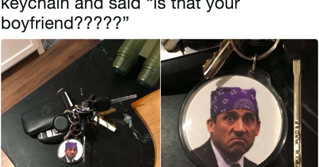 A Kid Confused This Woman's Michael Scott Keychain For Her Boyfriend ...
