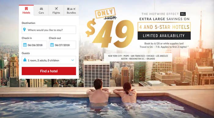 Hotwire’s Effect XL Sale Will Let You Book A 5-Star Hotel For Only $49 ...