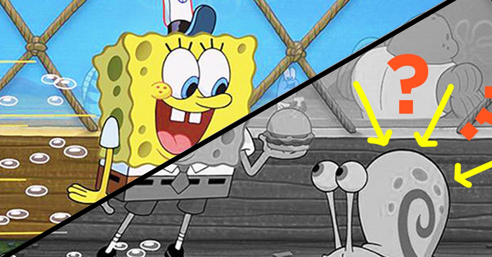 Can You Guess The Colors Of These Black And White Spongebob Images?