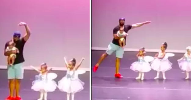 You Have To See This Heroic Dad Doing Ballet On Stage To Calm His ...