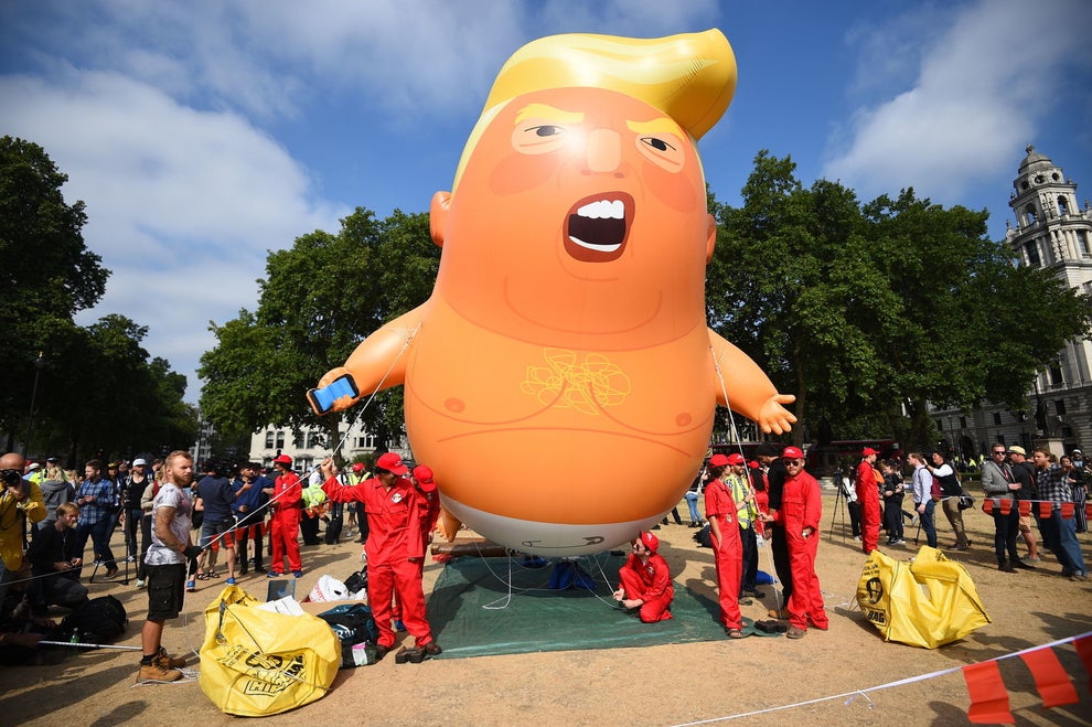 Meet The Brits Who Floated A Giant Inflatable Baby Trump Over London's ...