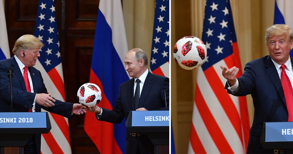 Putin Gave Trump A Soccer Ball As A World Cup Gesture. Trump Tossed It ...