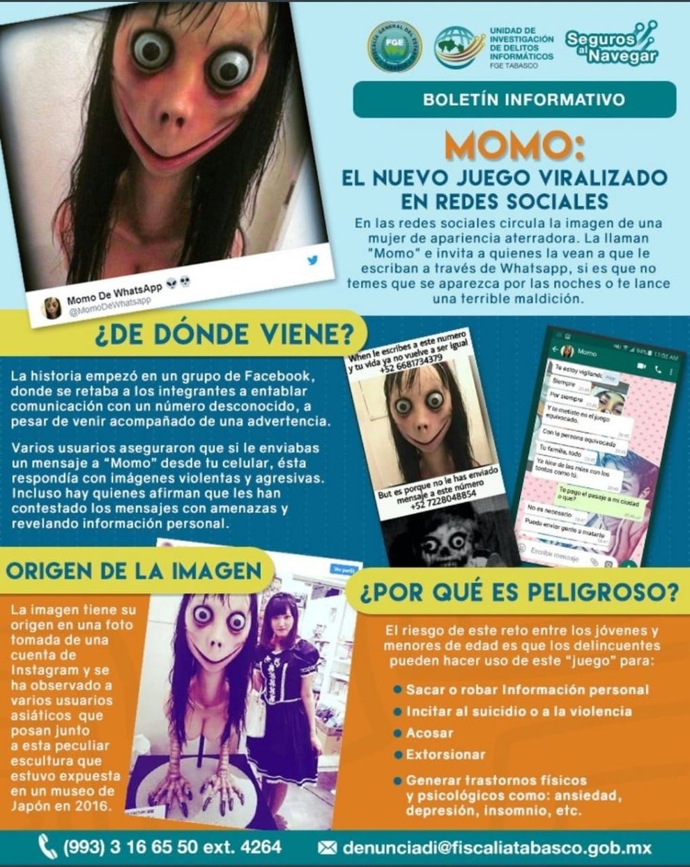 Esta es la verdadera historia detrás de "Momo", la leyenda urbana que ...