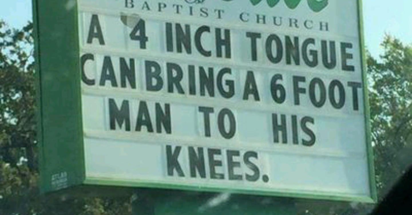 50 Hilarious Church Signs That'll Keep You Sinfully Laughing For Hours