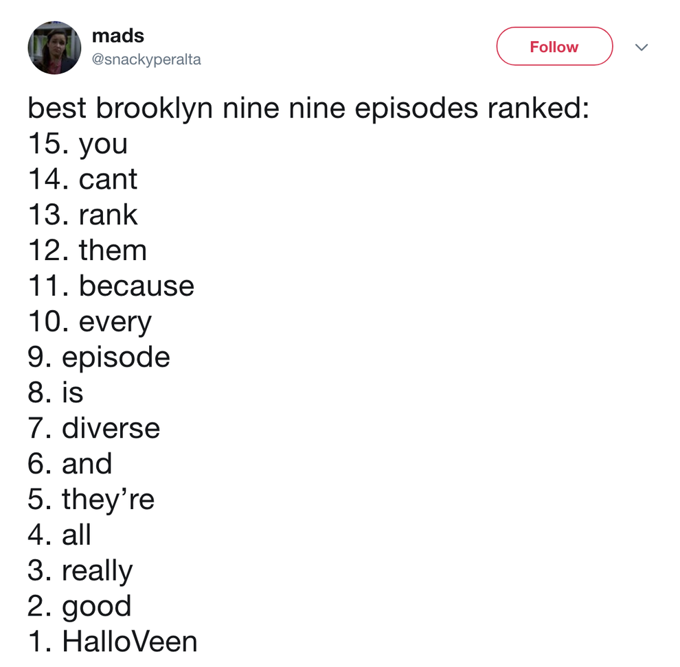 Do You Agree With The Ranking Meme's Best TV Episodes Of All Time?
