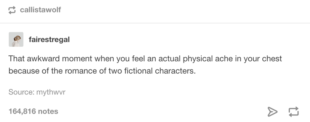 33 Tumblr Posts For Anyone Who Loves Fictional Characters More Than ...