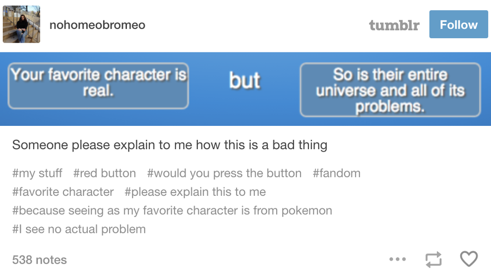 33 Tumblr Posts For Anyone Who Loves Fictional Characters More Than ...