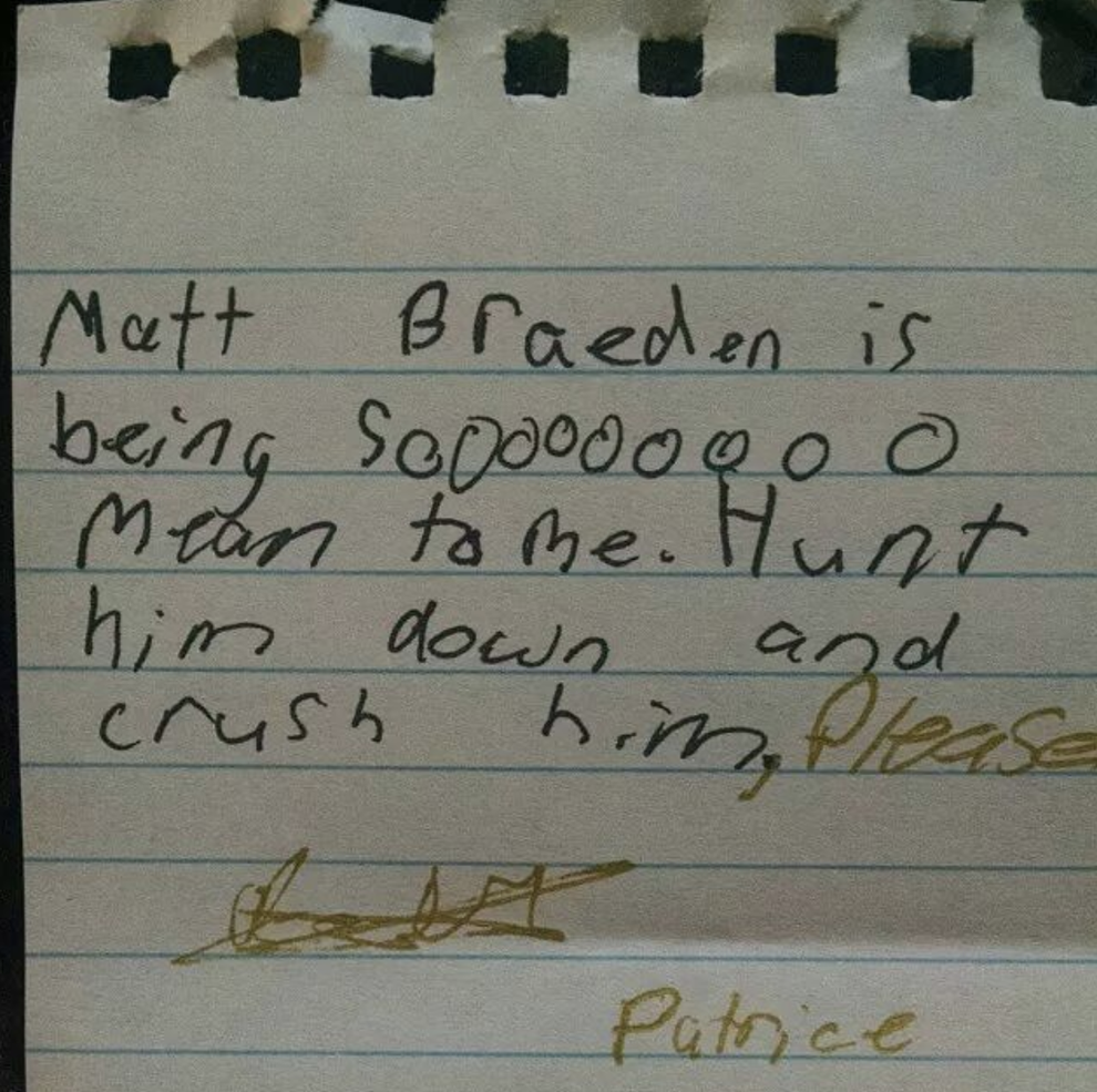 17 Hilarious Kid Notes That Prove Kids Are NOT To Be Trifled With
