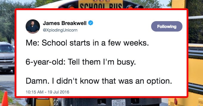 19 Hilarious Back-To-School Tweets From Parents Who Have Been There