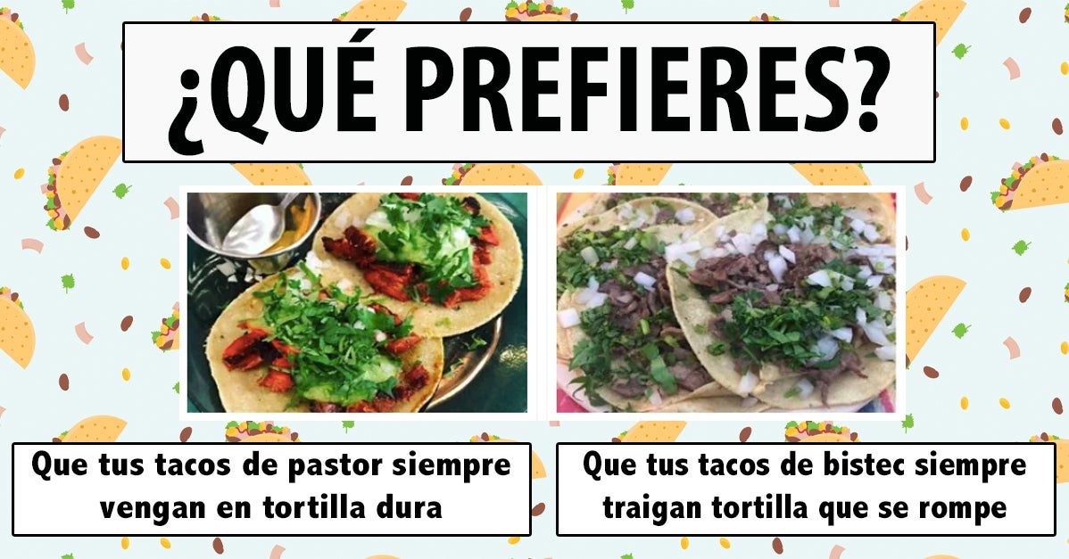 Este es el "Qué prefieres" más difícil para los amantes de la comida ...