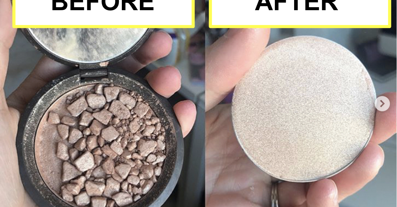 how to fix broken powder makeup