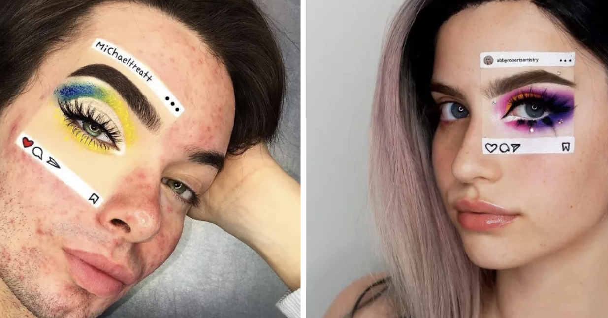 Instagrammers Are Doing This Makeup Thing Called "Instaception," And It ...