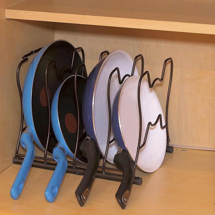 This $15 Pan Rack Is What Kitchen-Organization Dreams Are Made Of
