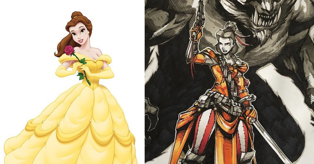 This Artist Drew Disney Princesses As Armored Warriors And It Looks ...