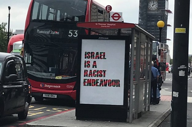 Anti-Israel Posters Are Being Removed From Bus Stops Across London Amid ...