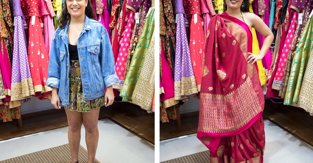 We Tried Wearing Saris For The First Time And It Was Surprisingly Emotional
