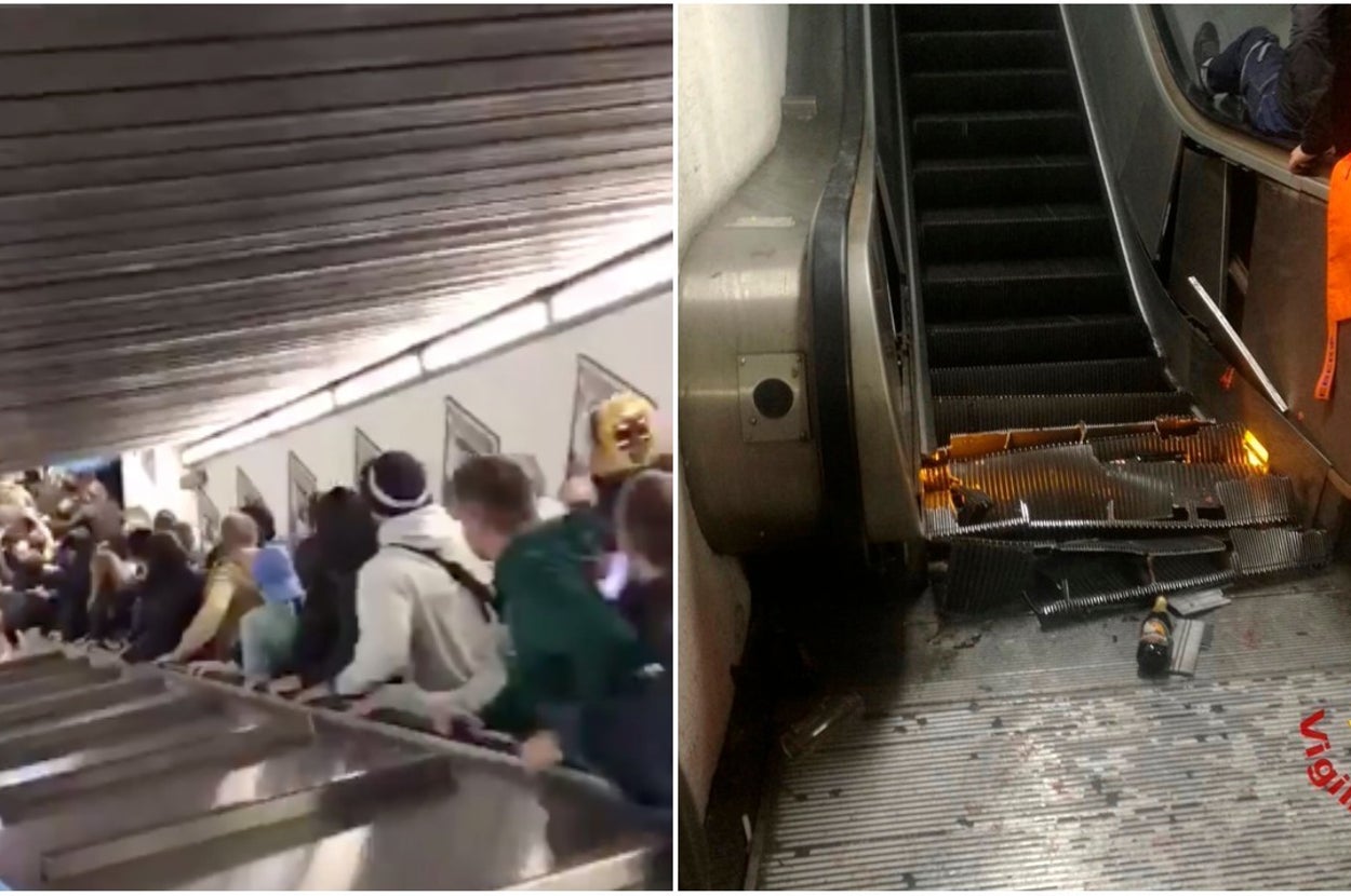 can escalators collapse