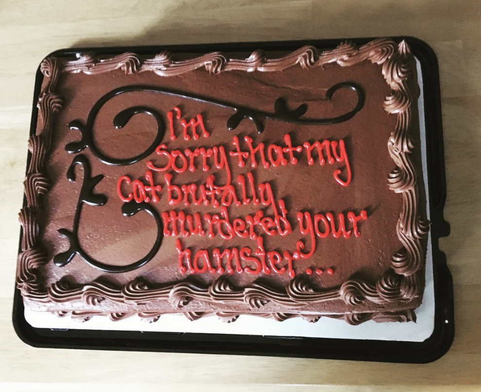 19 Apology Cakes That Will Make You Say, "I Need The Back Story"
