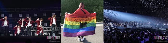 Here's The Heartwarming Tale Behind The LGBT Pride Flag At A BTS ...