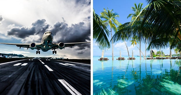 Try To Make Your Flight On Time And We'll Give You A Travel Destination