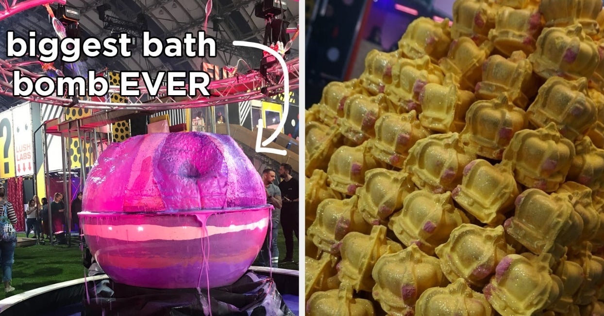 This Is What It's Like To Go To A Massive Lush Store And Showcase