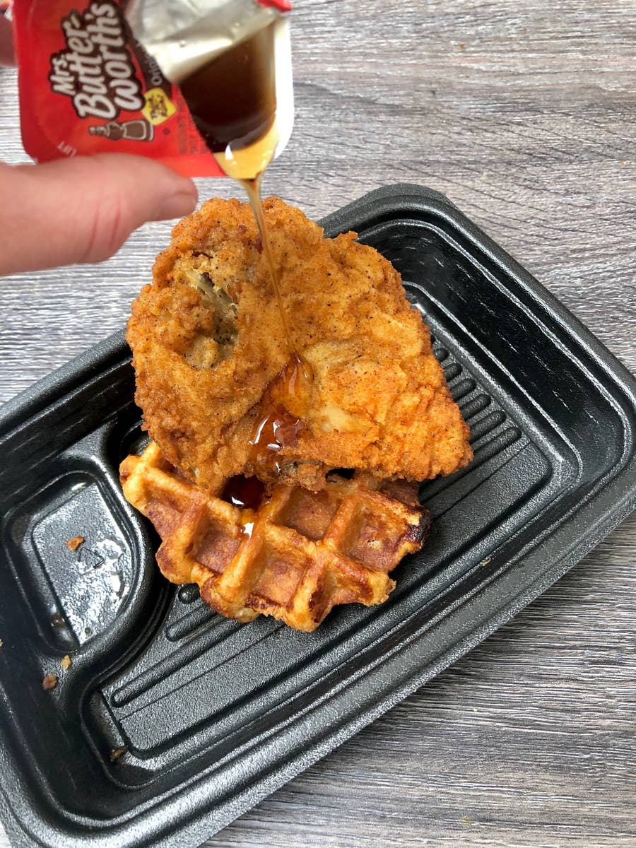 how to make kfc waffles